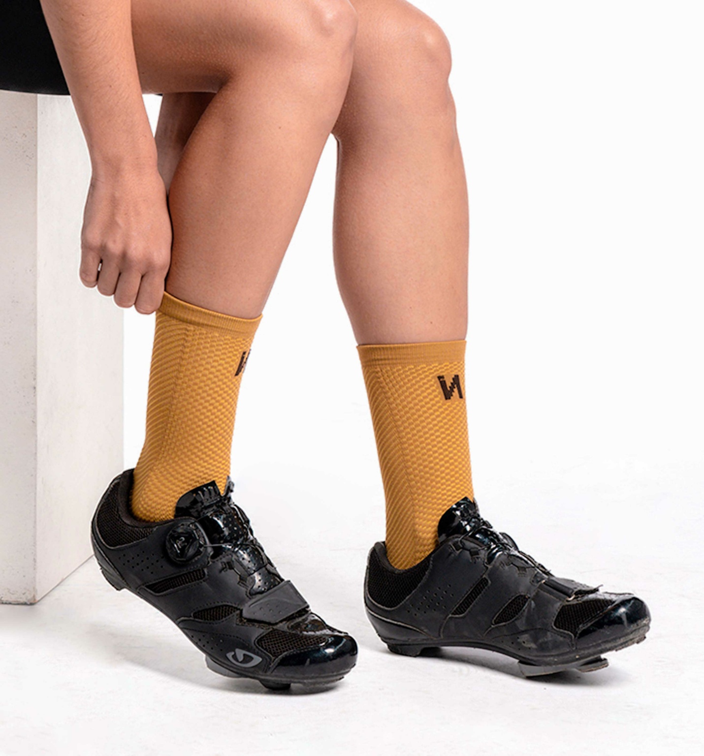 Sport socks PULSER MUSTARD