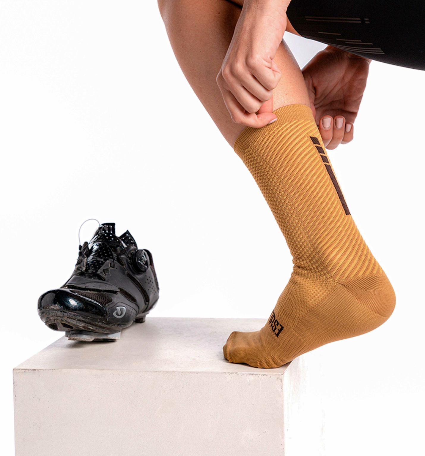 Sport socks PULSER MUSTARD