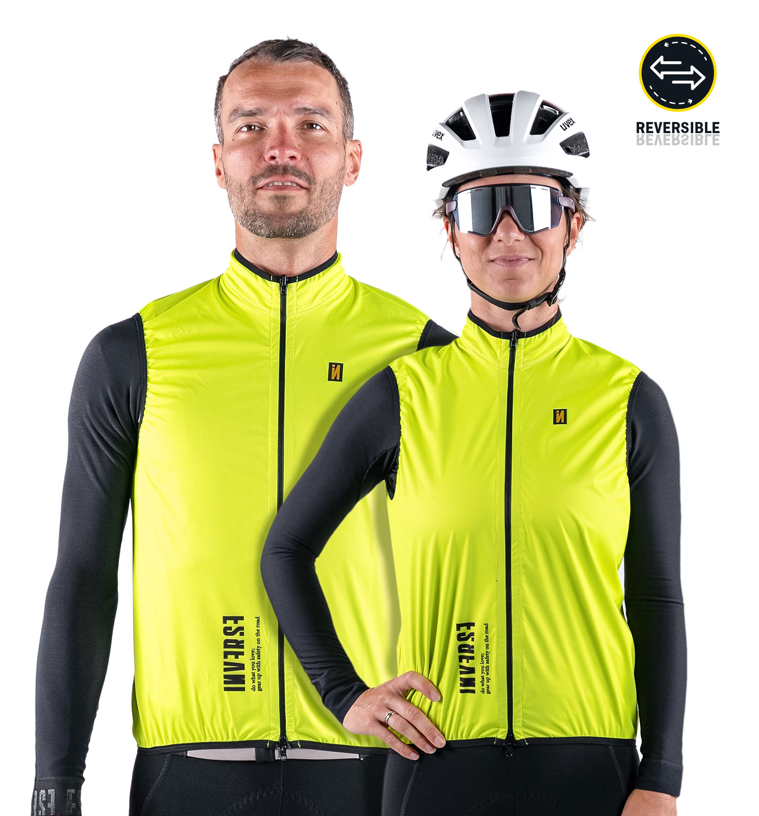 High visibility cycling vest BLAZE (UNISEX)