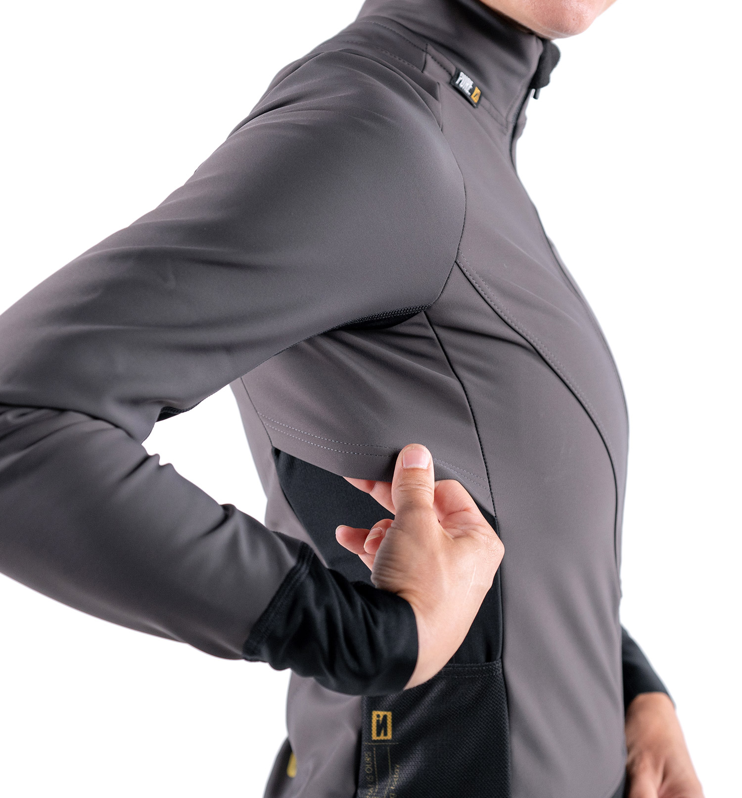 Membrane cycling jacket PURE HELIOS GRAFITO (FEMALE)