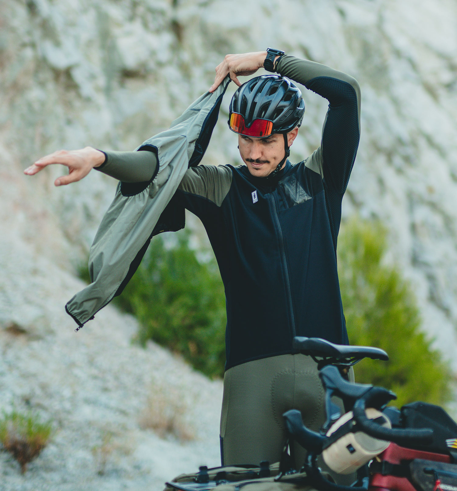 Reversible vest PURE TECH ALDER/BLACK (MALE)