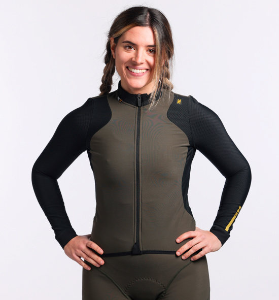 Maillot ciclista manga larga PURE GRAVITY KAKY (FEMALE)